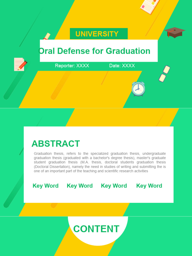 Graduation Thesis Oral Defense Guide | PDF