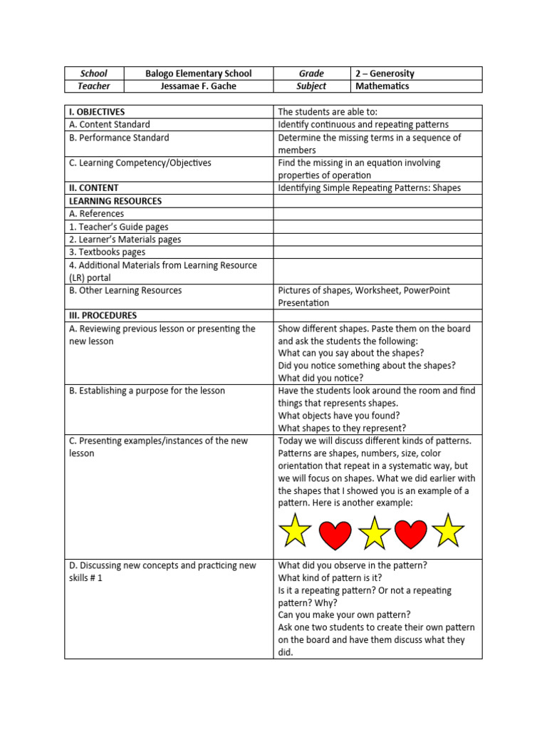 DLP in Math 2 | PDF | Learning | Mathematics