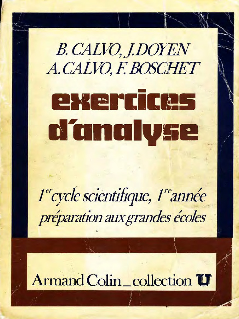 Analyse 1 Exercices Corrigés | PDF