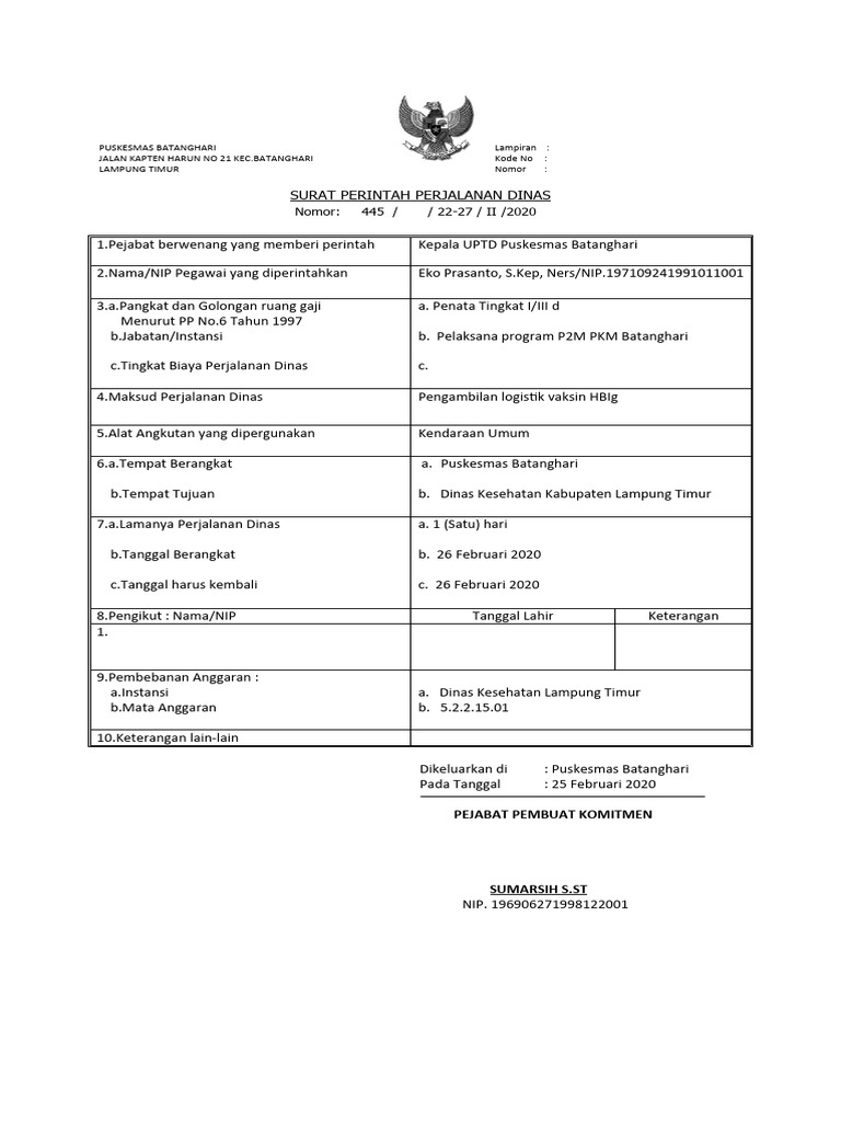 SPT Dan SPPD Pendampingan HIV 2020 | PDF