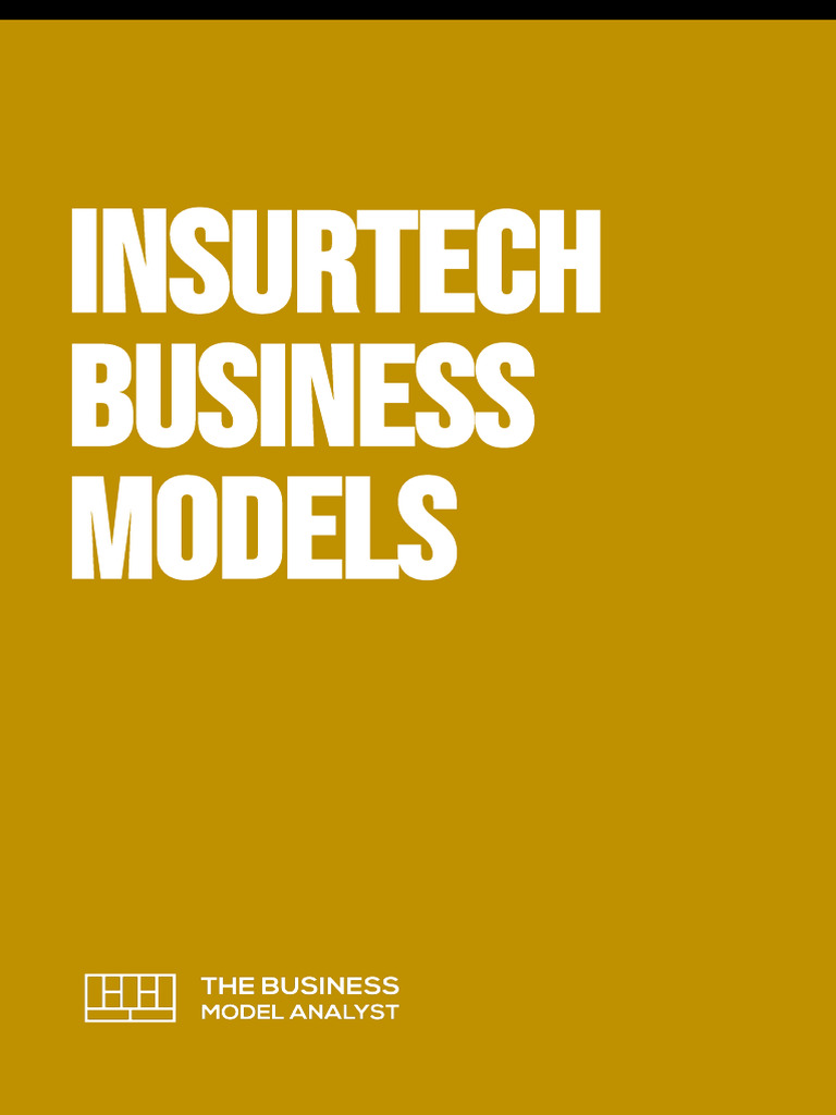 Insurtech Business Model | PDF | Insurance | Internet Of Things