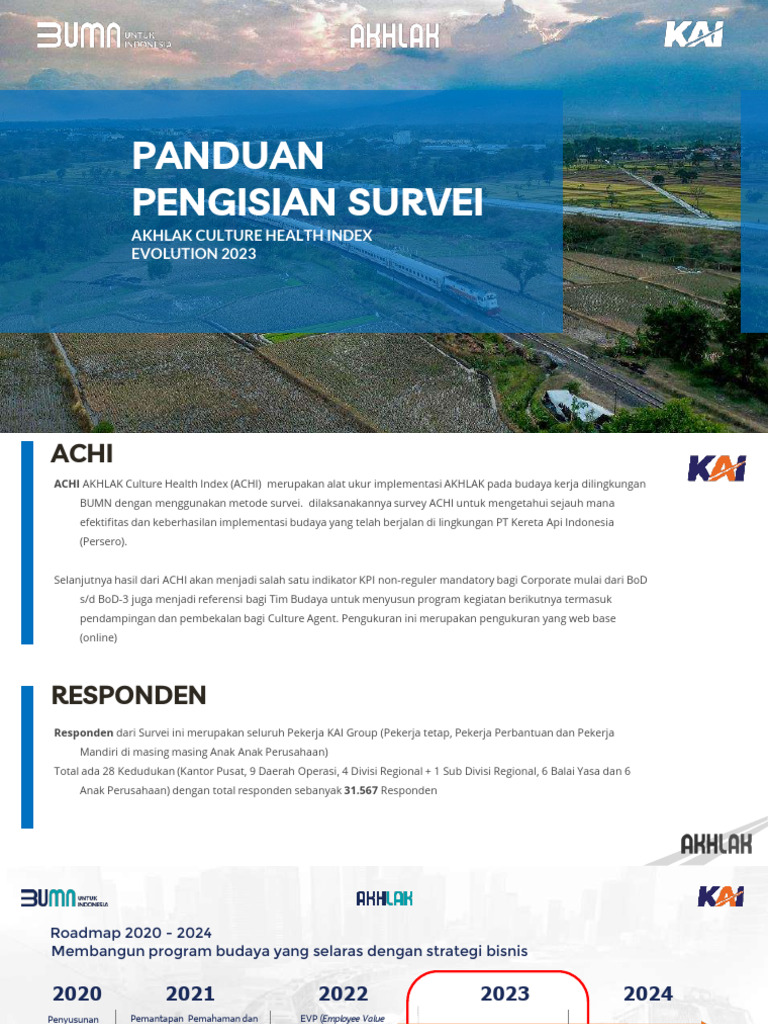 Panduan Survei ACHI Evolution 2023 | PDF