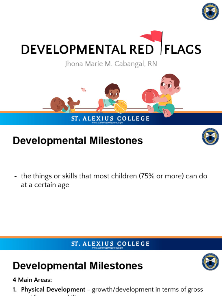 Developmental Red Flags - 0 | PDF | Child Development | Developmental ...