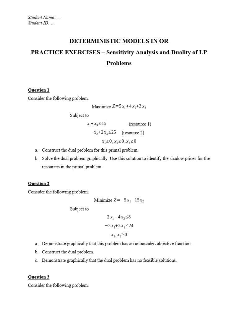 [OR1] SA Exercises | PDF | Mathematics Of Computing | Numerical Analysis