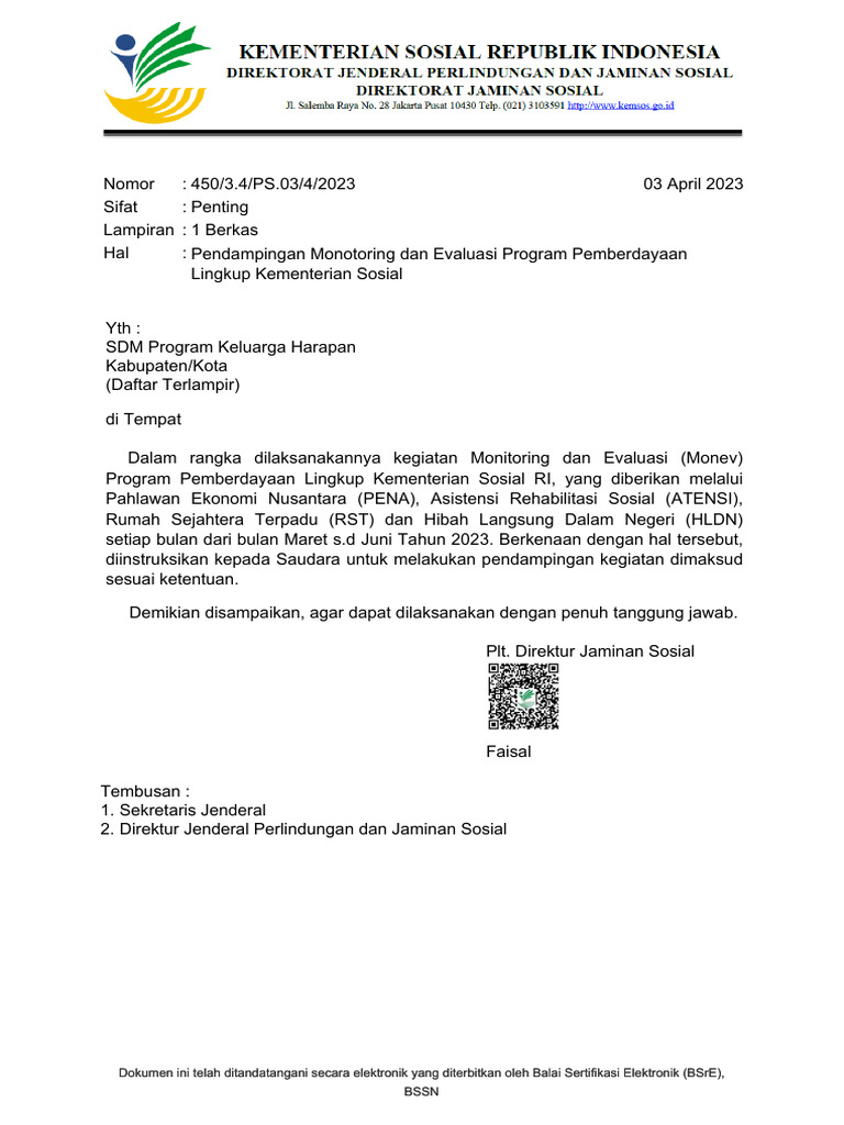 450, KPD SDM PKH, Pendampingan Monotoring Dan Evaluasi Program Pemberdayaan Lingkup Kementerian ...