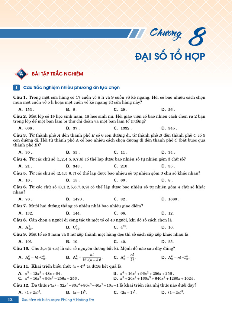 De Cuong On Tap Cuoi Hoc Ki 2 Toan 10 Ket Noi Tri Thuc Voi Cuoc Song | PDF