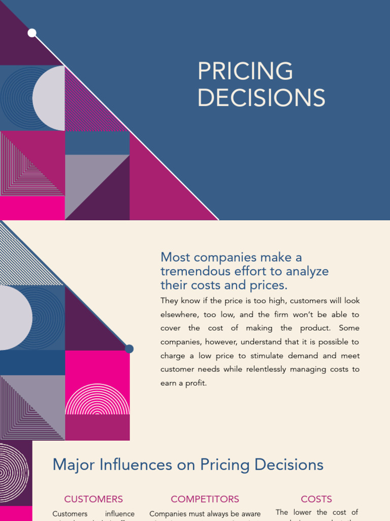 7 - Pricing Decisions | PDF | Pricing | Prices