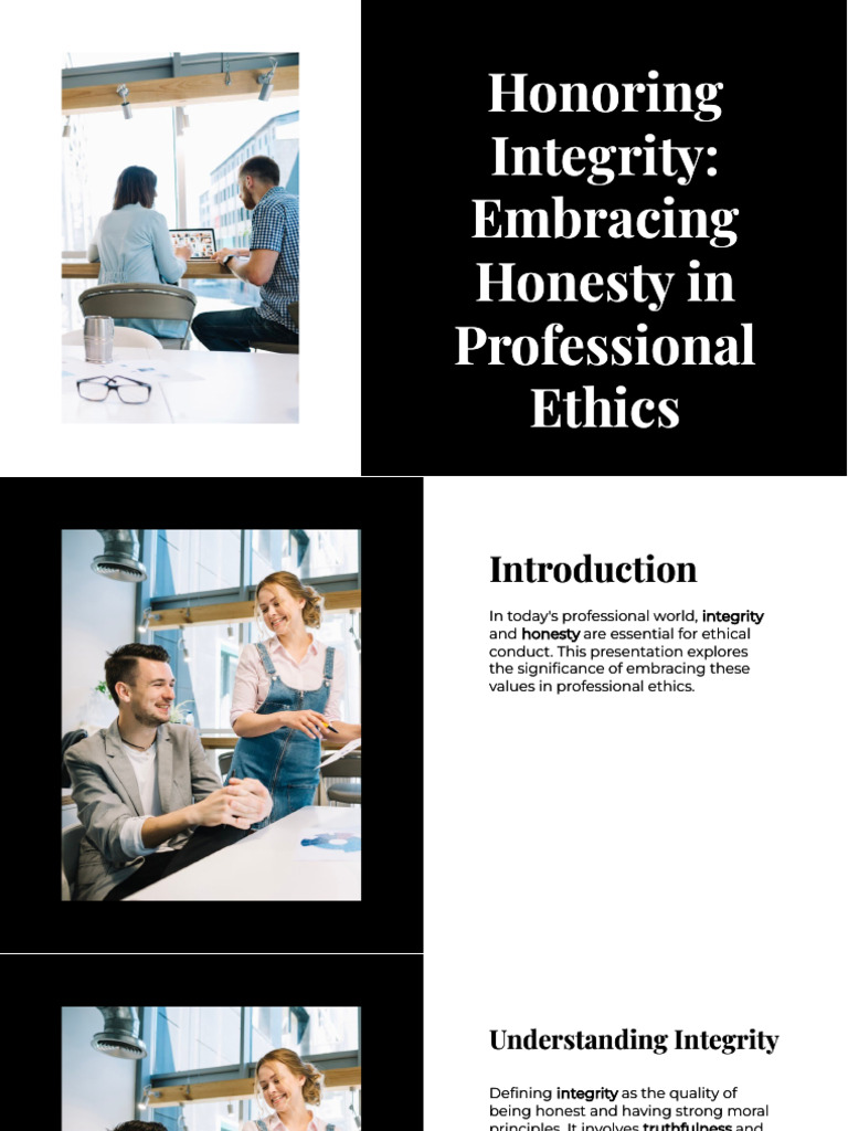 Honesty and Integrity | PDF | Integrity | Leadership
