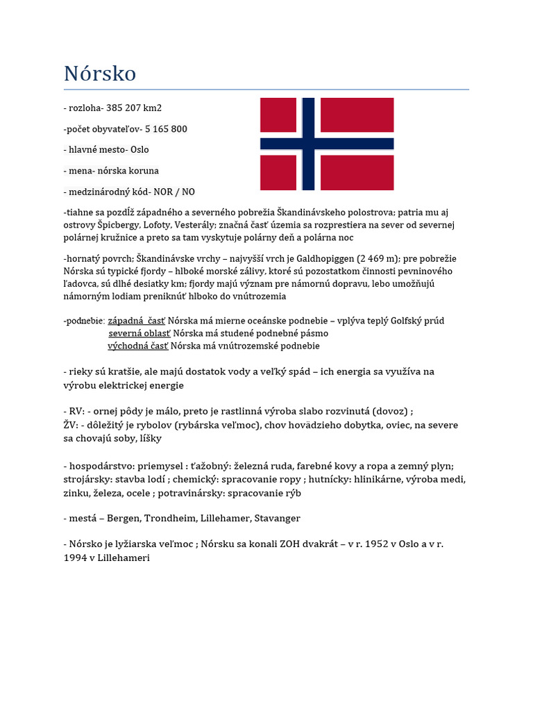Nórsko | PDF