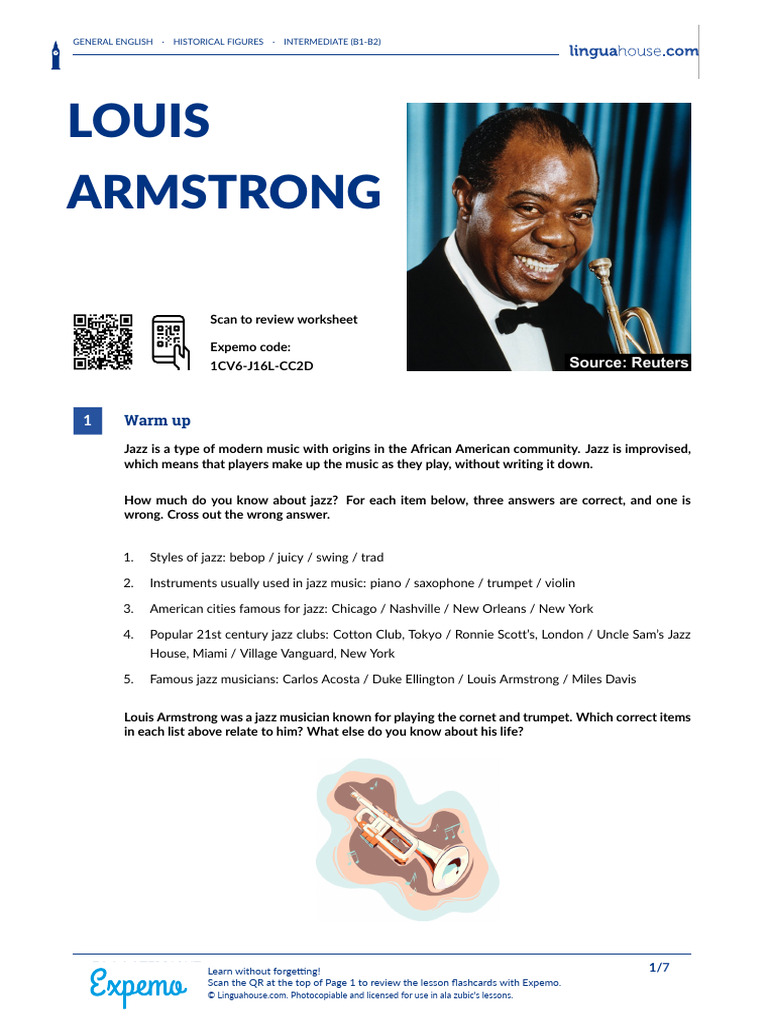 Louis Armstrong: Jazz Pioneer Overview | PDF | Jazz