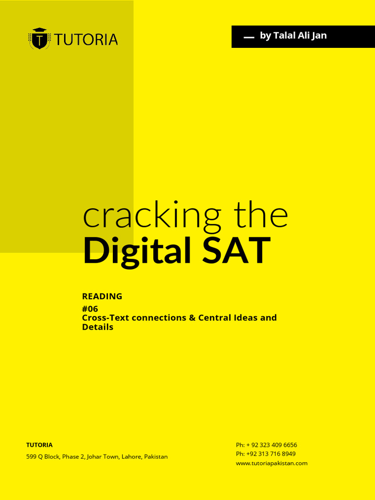 Manual 6. Cross-Text Connections & Central Ideas and Details | PDF ...