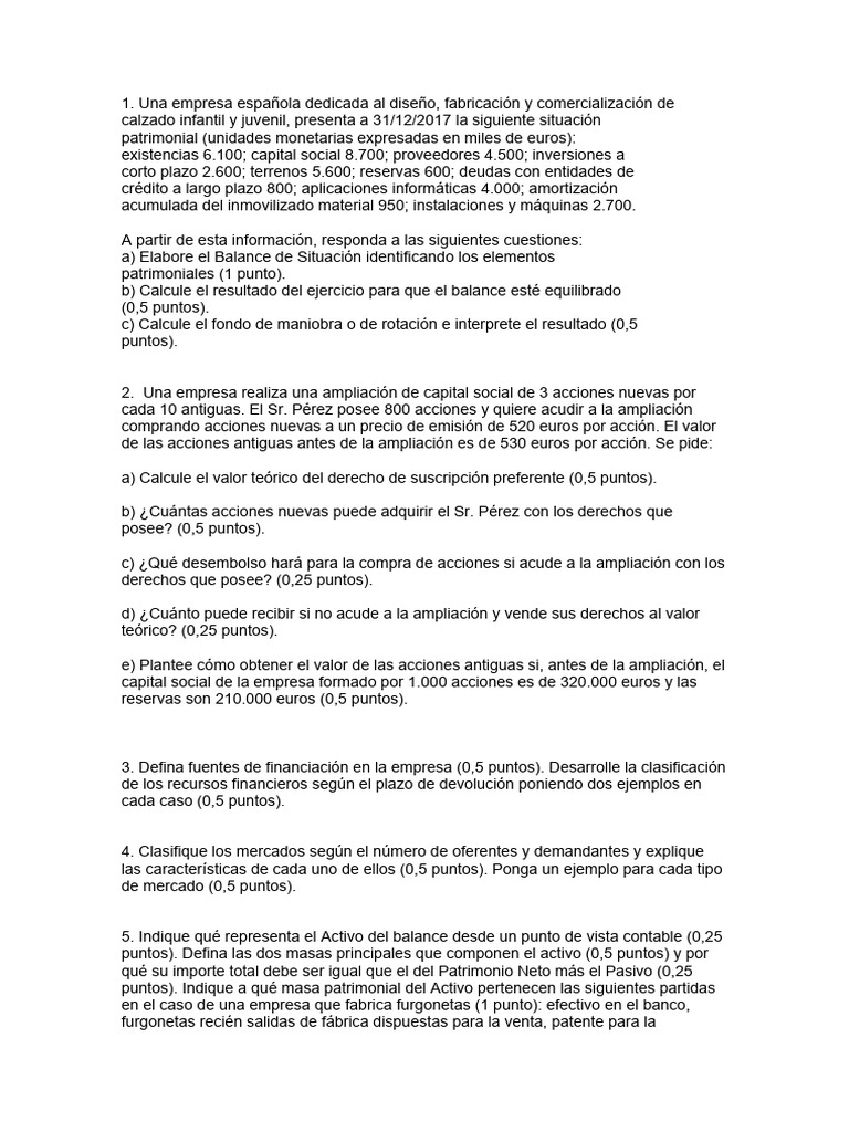 EJS EVAU T8 y T9 | Descargar gratis PDF | Hoja de balance | Contabilidad