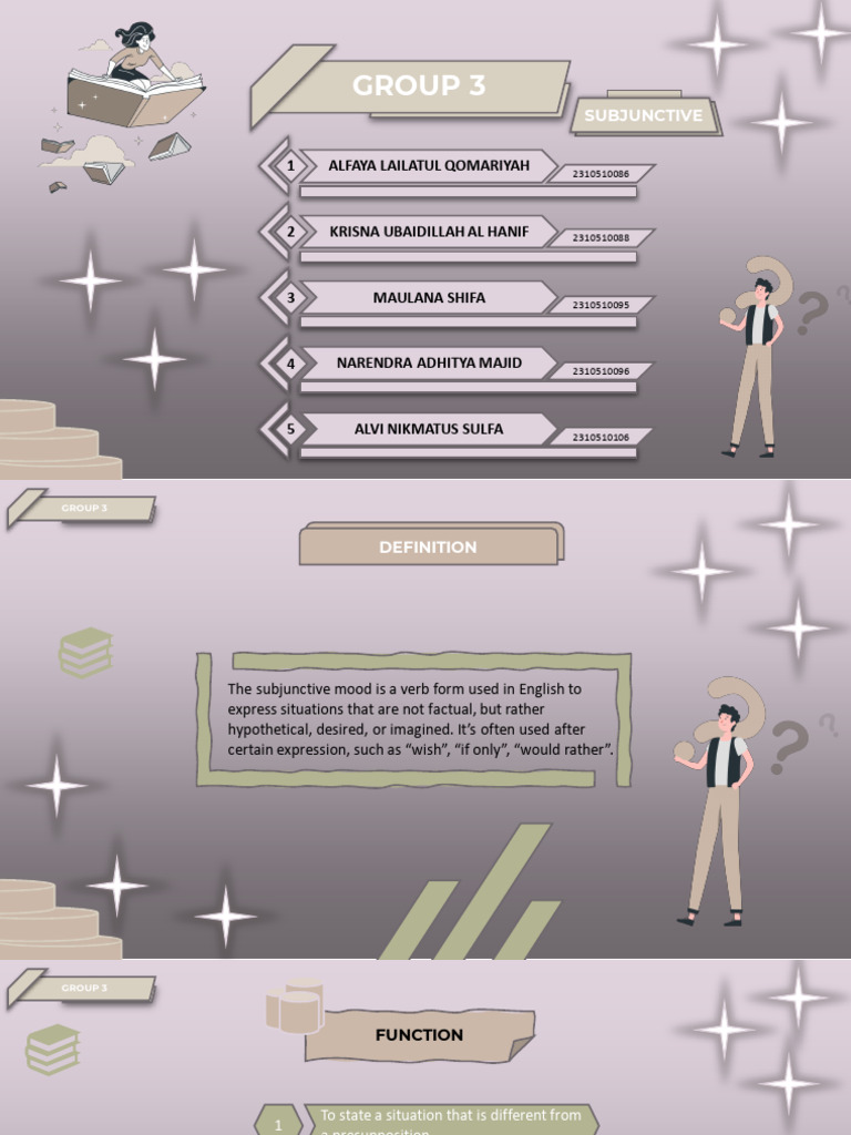 Understanding the Subjunctive Mood | PDF | Morphology | Grammatical ...