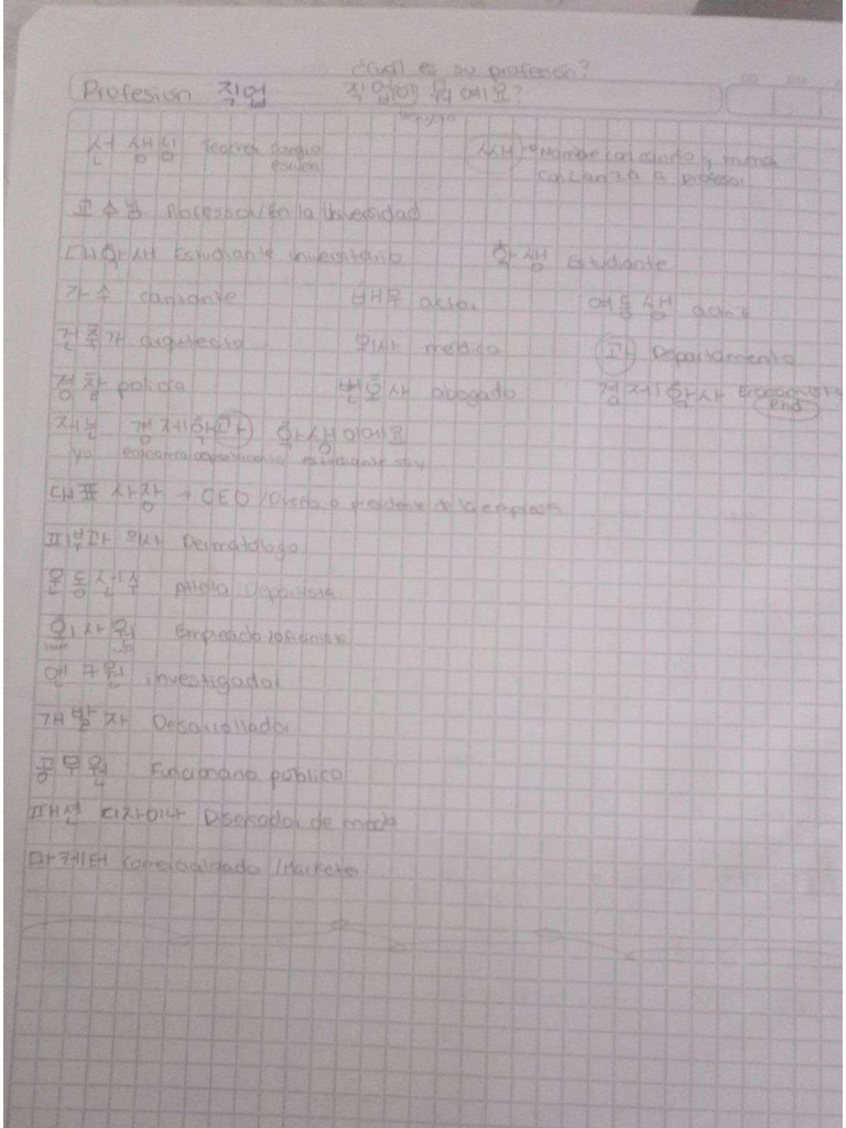 Coreano Presentacion | PDF