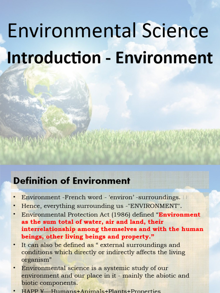 01 Introduction 2020 | PDF | Natural Environment | Earth Sciences