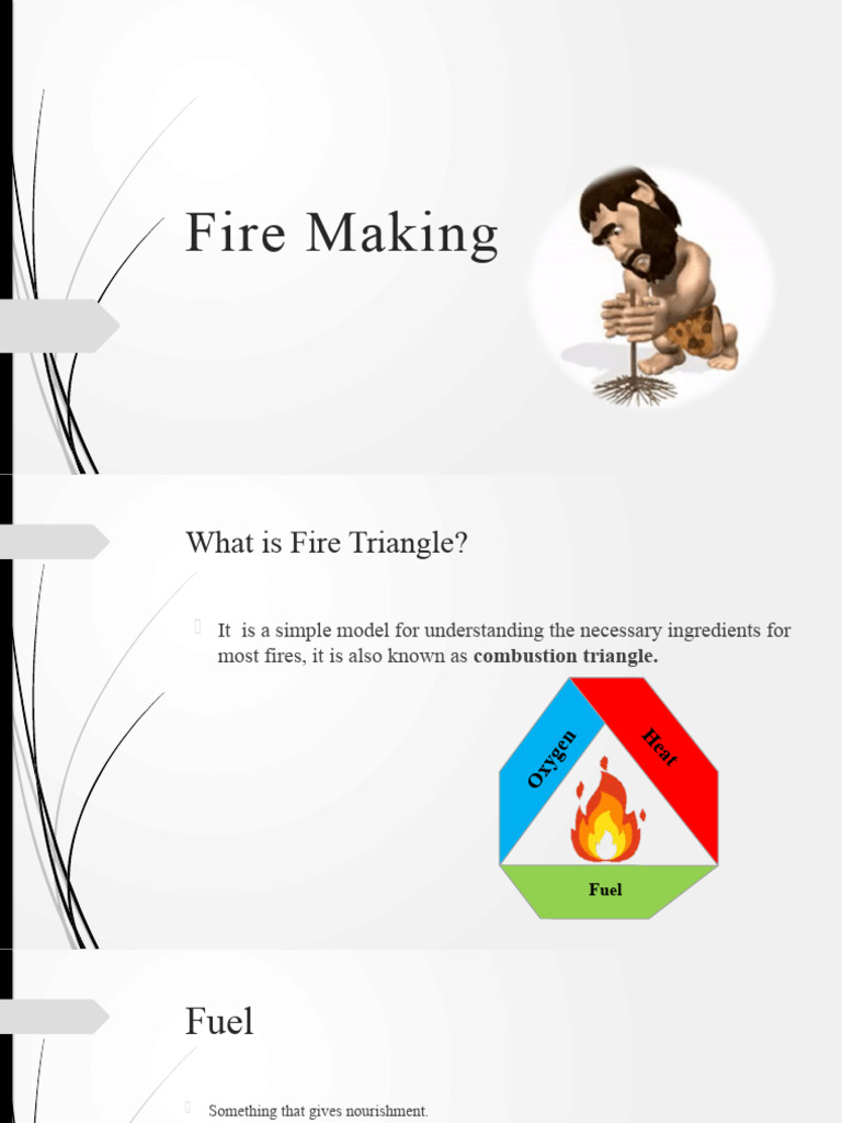 Fire Making: Triangle, Fuel, and Rings | PDF