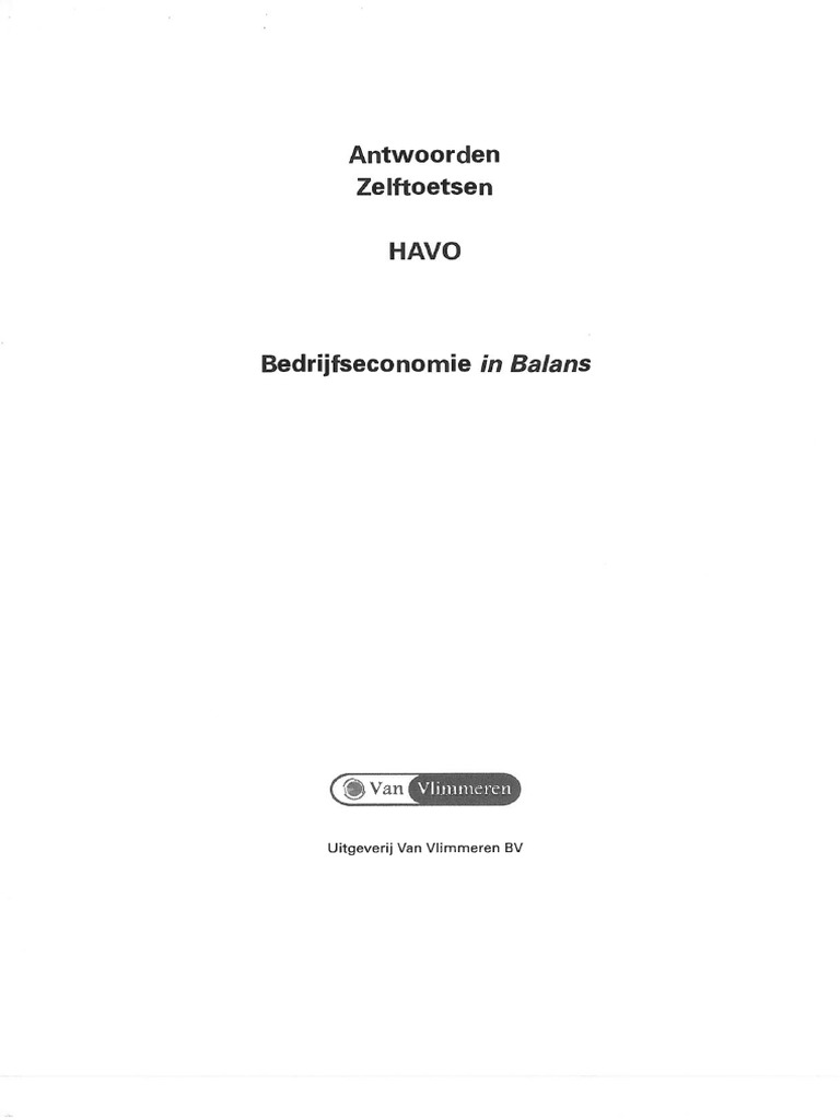 Zelftoetsen BE Havo | PDF