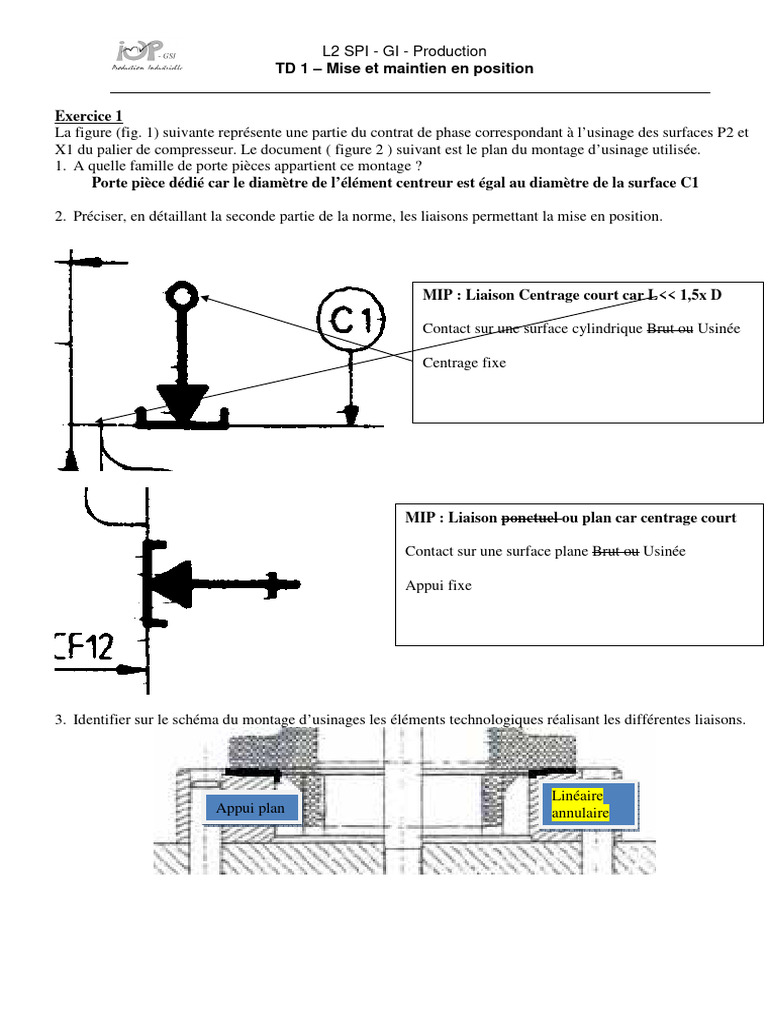 Mise en Position et Centrage Court en Usinage | PDF | Métallurgie ...