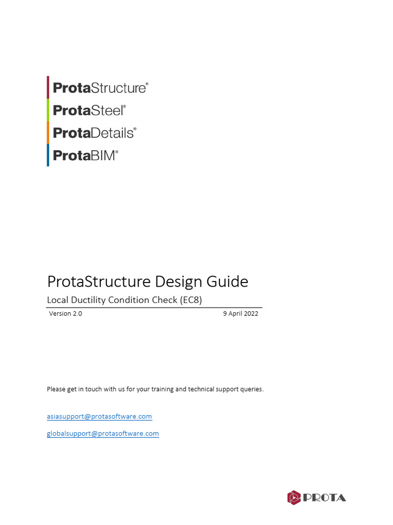 Protastructure Design Guide Local Ductility Condition Check (Ec8) | PDF | Beam (Structure ...