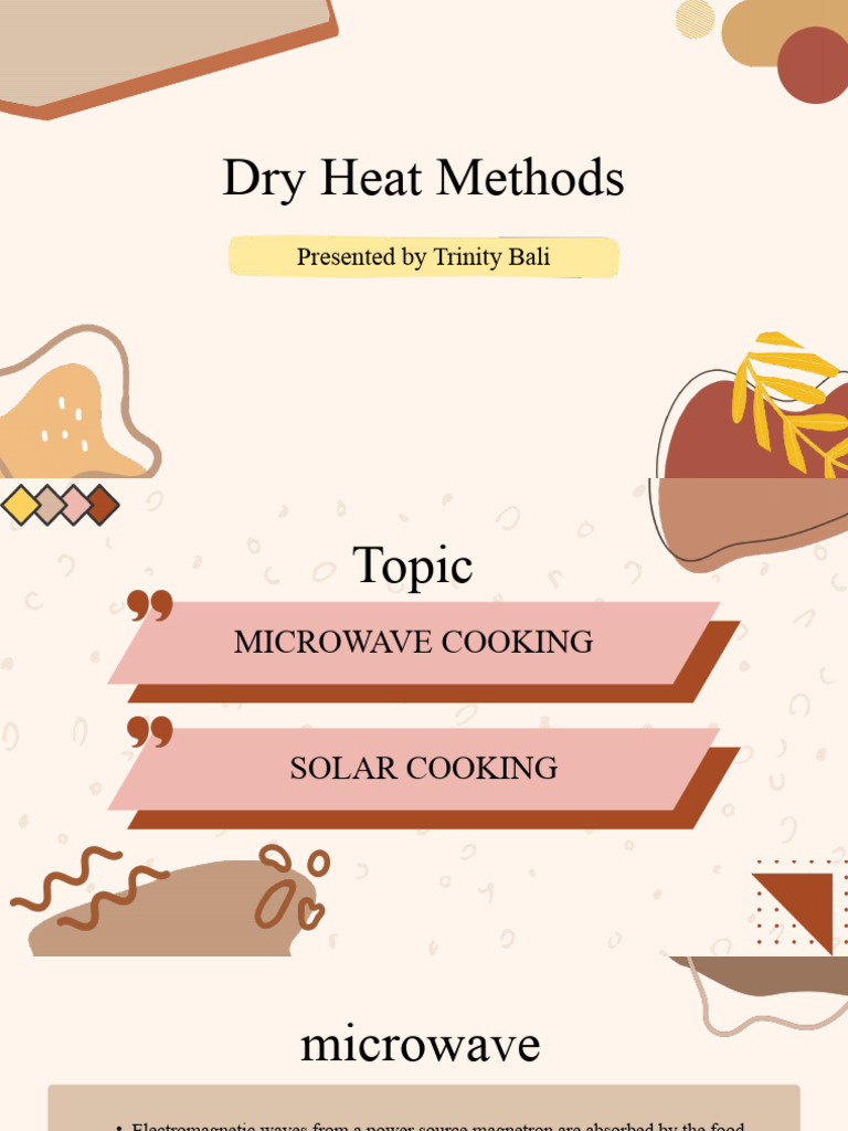 Dry Heat Cooking Method (Microwave and Solar) | PDF | Solar Energy ...