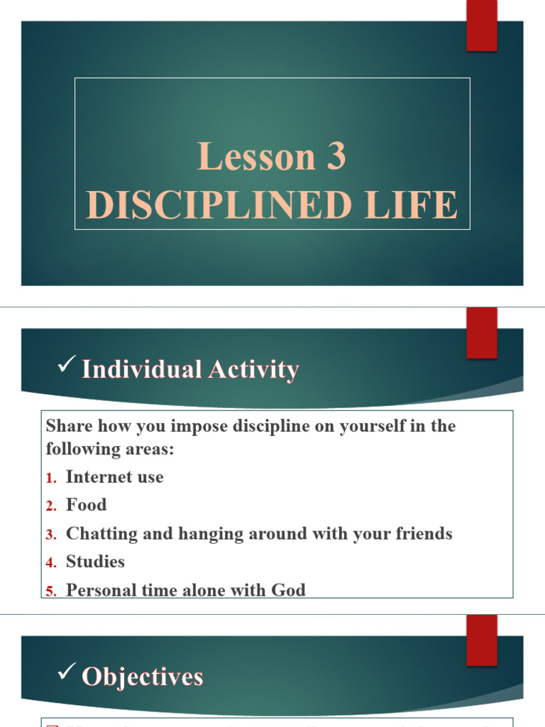 Cultivating a Disciplined Life | PDF