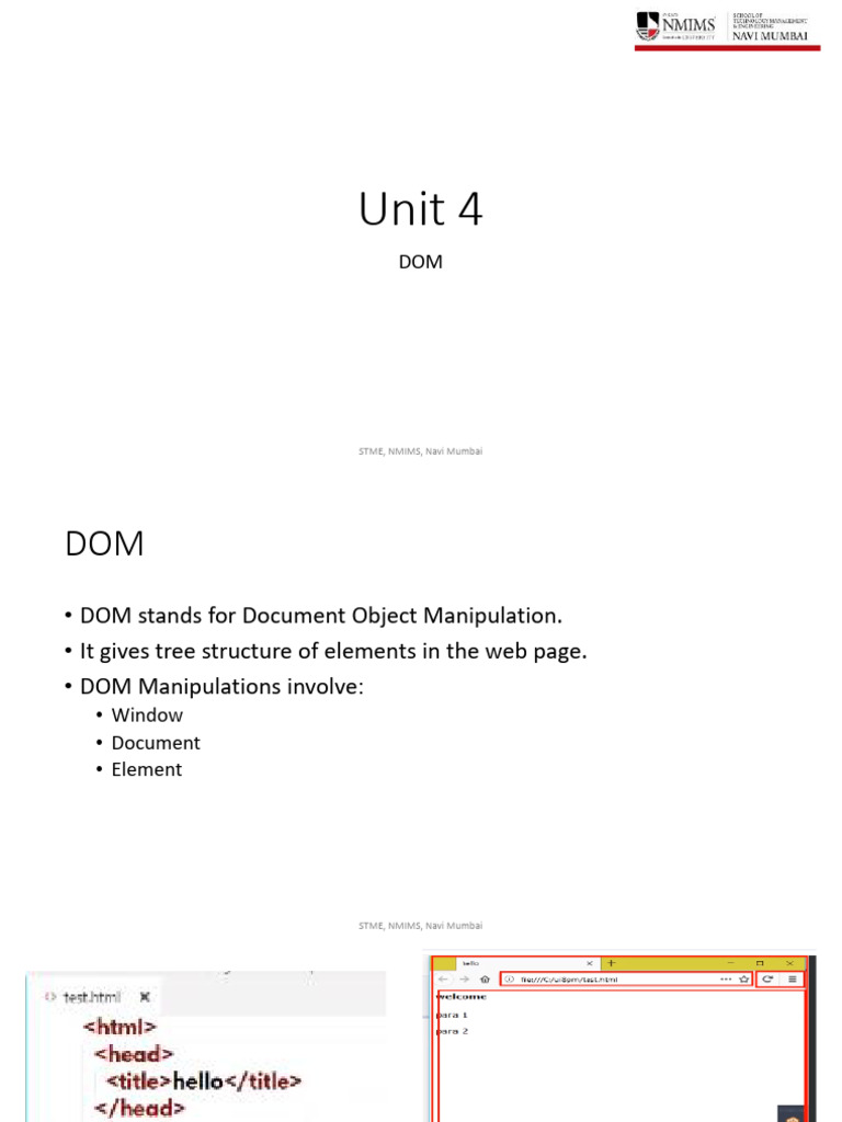 DOM | PDF | Document Object Model | World Wide Web Consortium
