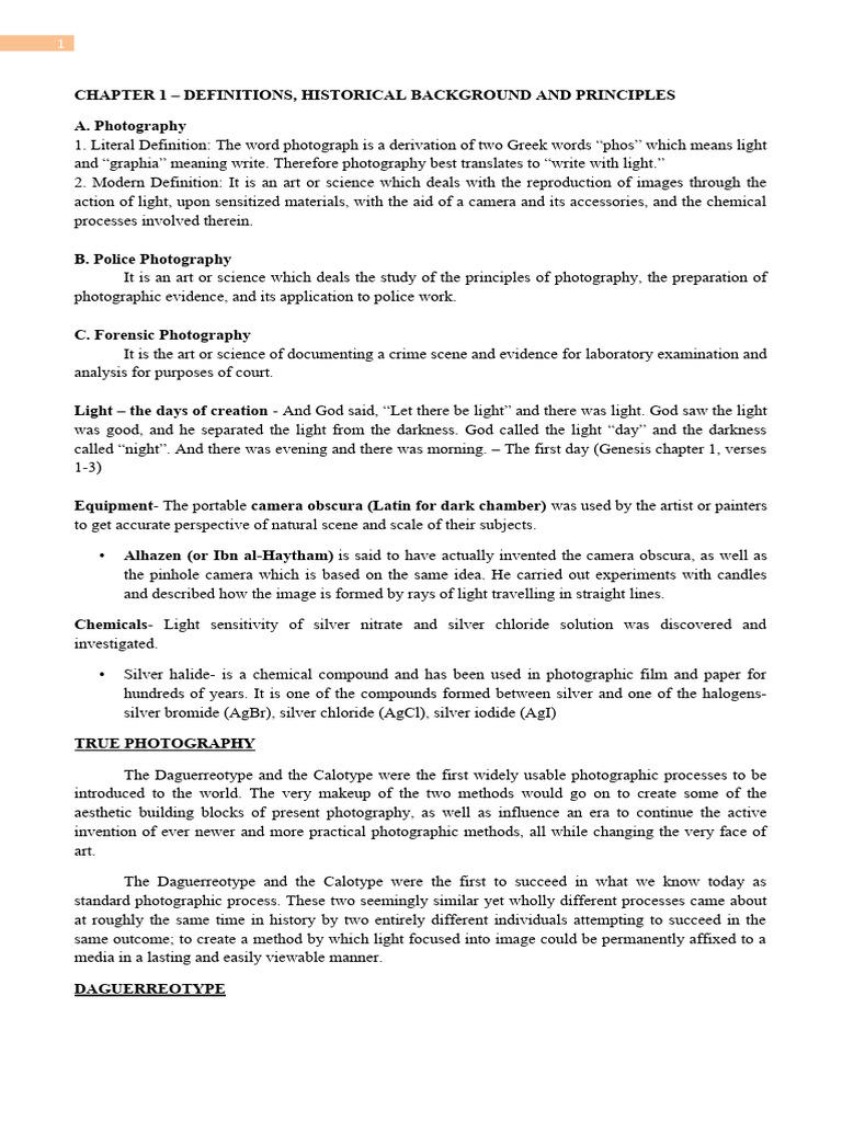 Forensic 1 Prelim Lesson | PDF | Electromagnetic Spectrum | Camera