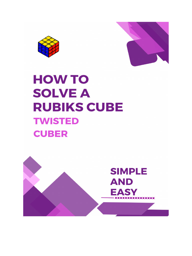Rubik's Cube Tutorial | PDF | Logic Puzzles
