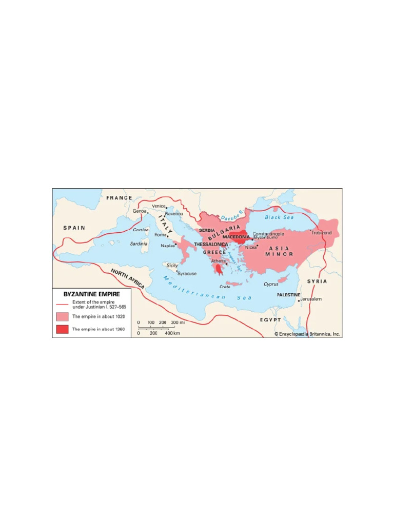 Byzantine Empire - History, Geography, Maps, & Facts - Britannica | PDF
