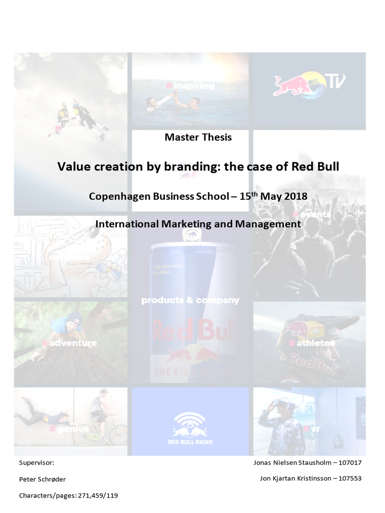 Value Creation by Branding The Case of Red Bull | PDF | Methodology | Brand