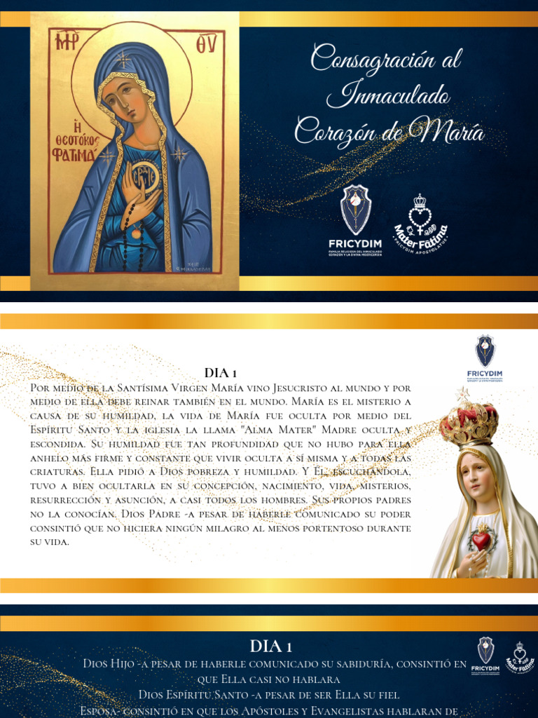 Consagración al Inmaculado Corazón de María | PDF | María, madre de ...