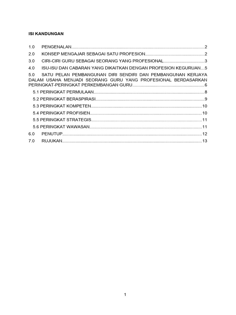 Guru Profesional: Konsep dan Ciri | PDF