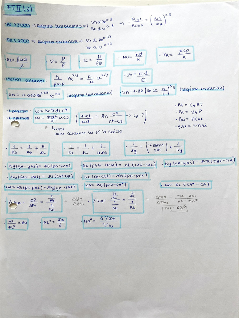 Folha Resumo 2º Teste FT2 | PDF