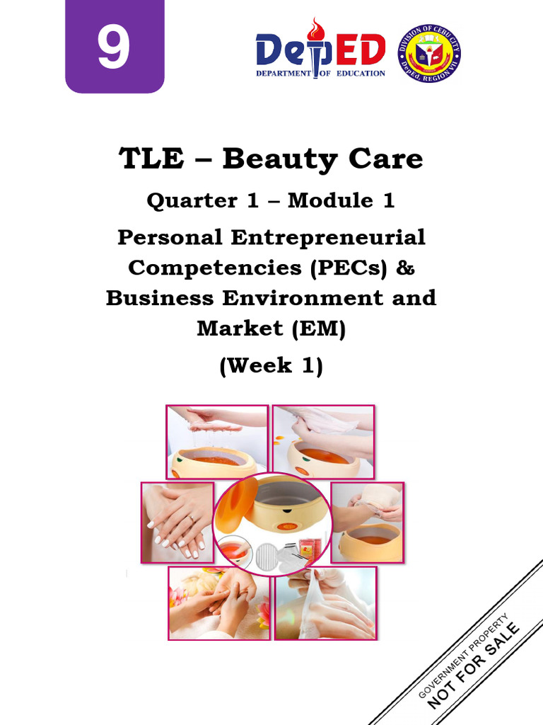 TLE-BeautyCare9 Q1M1Week1 OK | PDF | Entrepreneurship | Swot Analysis