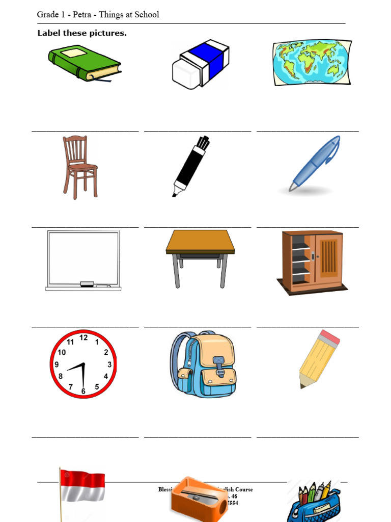 Unit 3 - Things at School - 2018 | PDF | Conservation And Restoration ...