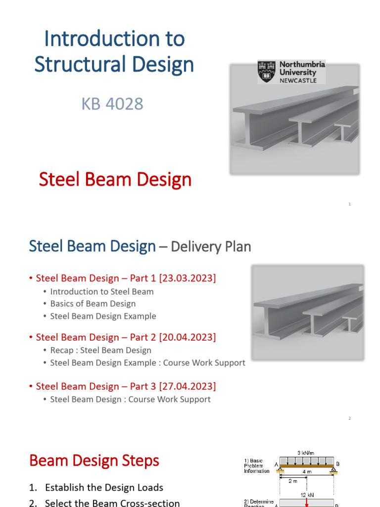 Steel Beam Design - Part2 | PDF | Beam (Structure) | Bending