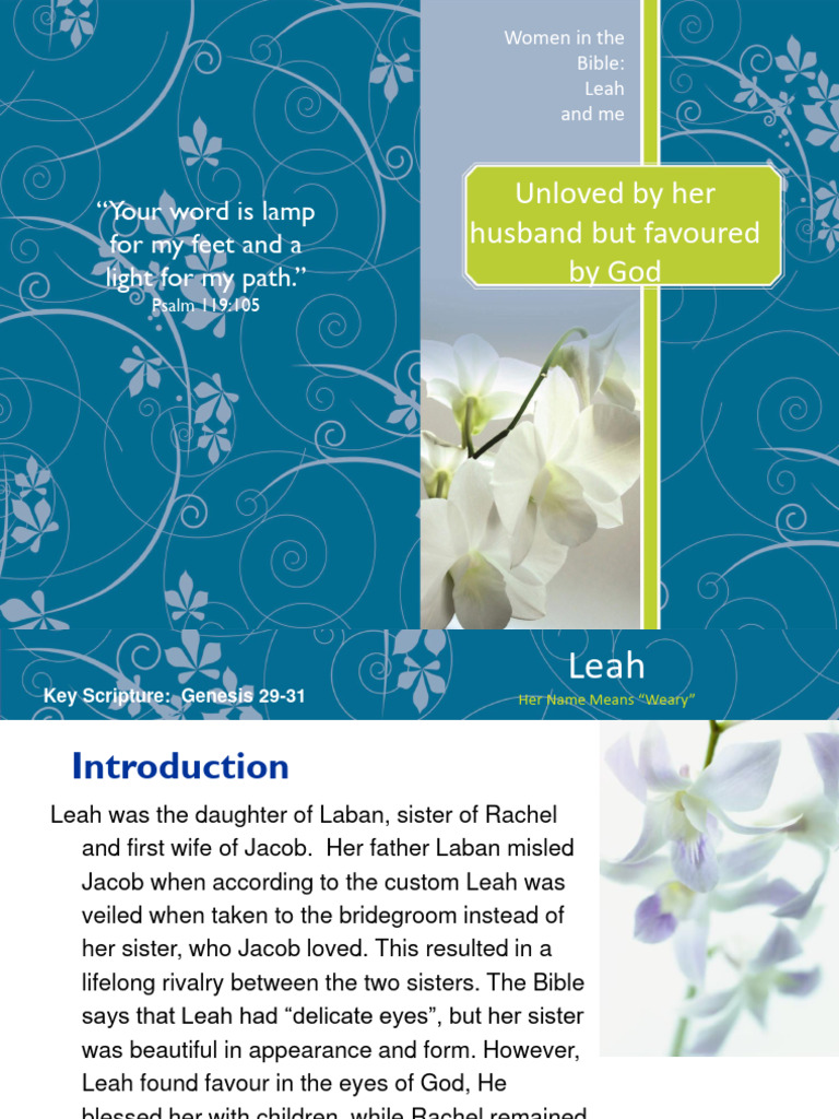 Leah Bible Study | PDF | Leah | Jacob