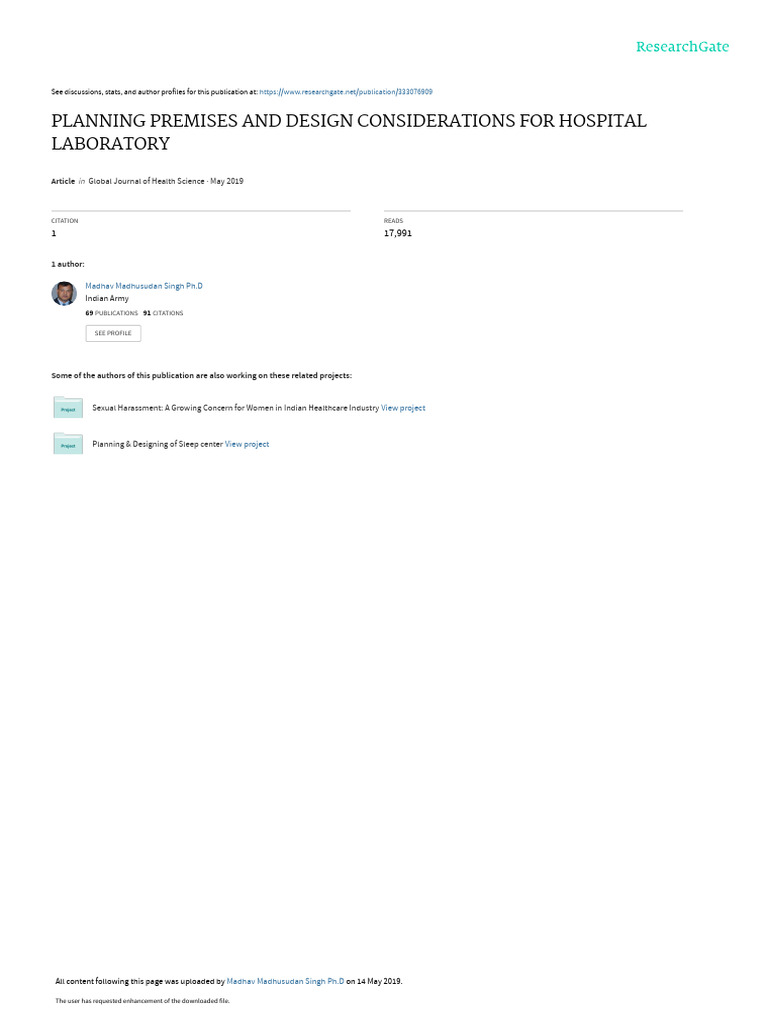 Lab Planning | PDF | Medical Laboratory | Medical Diagnosis