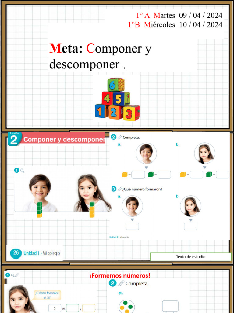 1° Componer y descomponer 1. | PDF