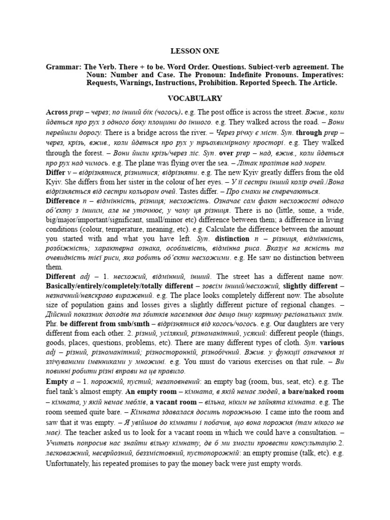 Abridged - Lesson 1 | PDF