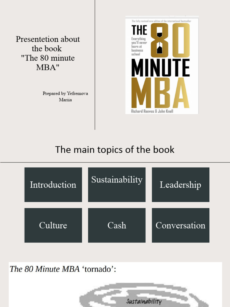 The 8o Minute MBA | PDF | Business