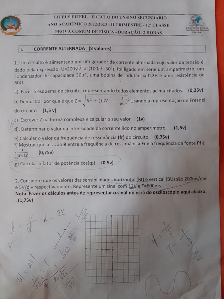 Prova2 de Física | PDF
