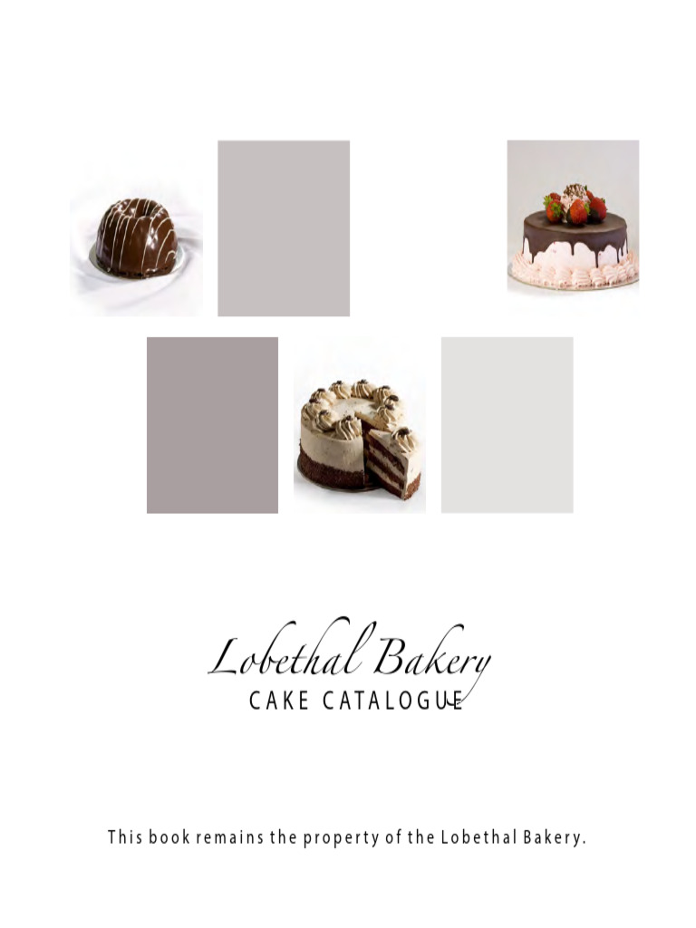 Lobethal Bakery Cake Catalogue PDF | PDF