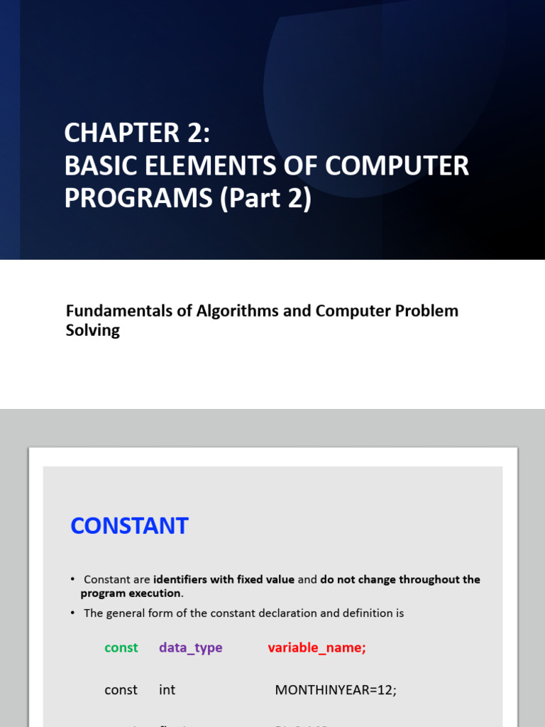 CSC 126 Chapter 2 PART 2 | PDF | Data Type | Integer (Computer Science) CSC 126 Chapter 2 PART 2 | PDF | Data Type | Integer (Computer Science)