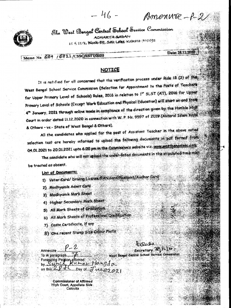 Notification Dated 28.12.20 | PDF