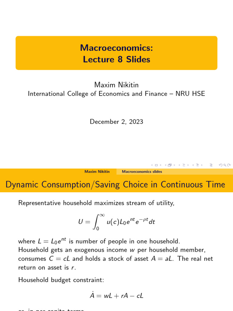 Lecture8_2023 | PDF | Ordinary Differential Equation | Equations