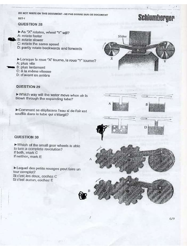 Schlumberger Test 1 | PDF