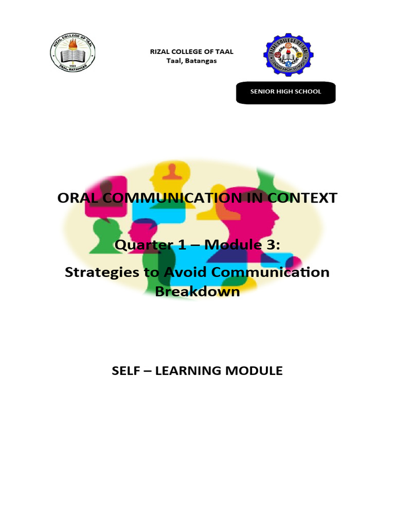 Module Week 3 | PDF | Communication | Interpersonal Communication
