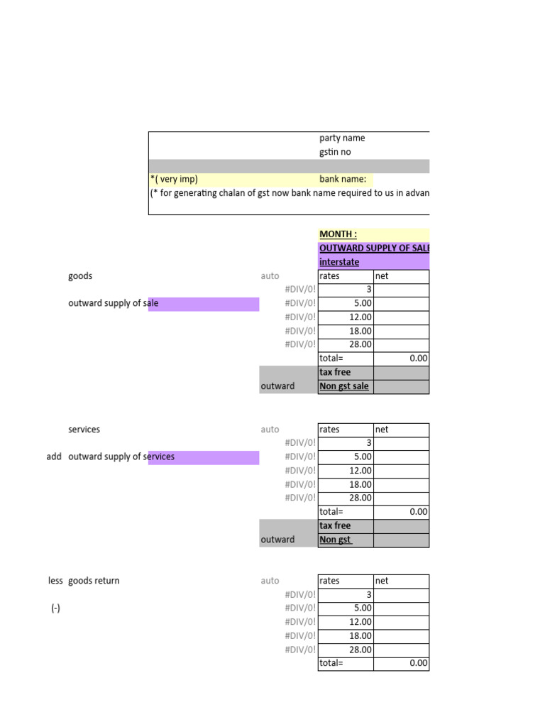 Gst 3b Calculator Utility Interstate Pdf Economies Public Finance 