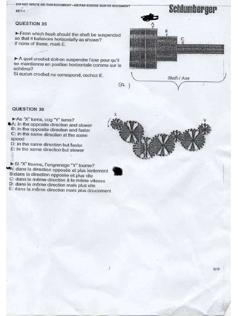 Schlumberger Test 3 | PDF